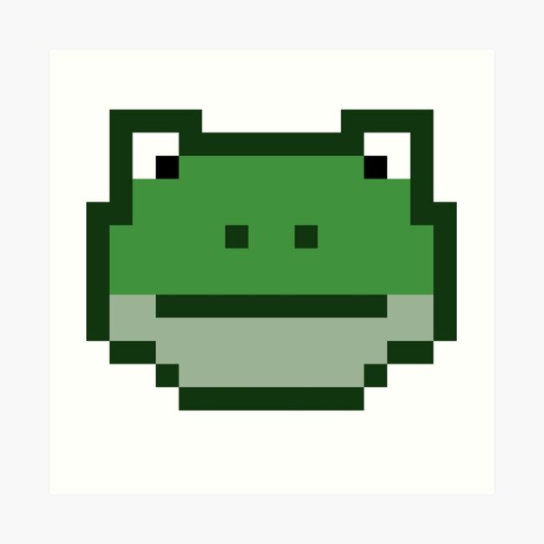 "Pixel Frog" Art Print for Sale by Genlisae1 | Redbubble
