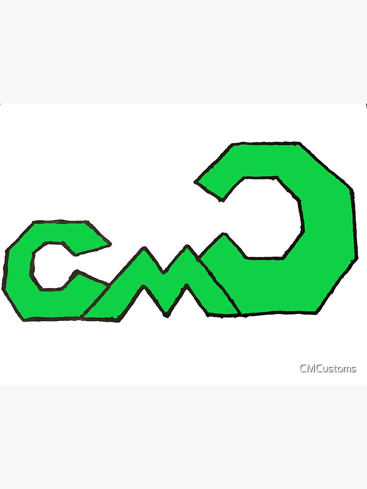 "Creative Menace Customs "CMC" Green Logo" Sticker for Sale by ...