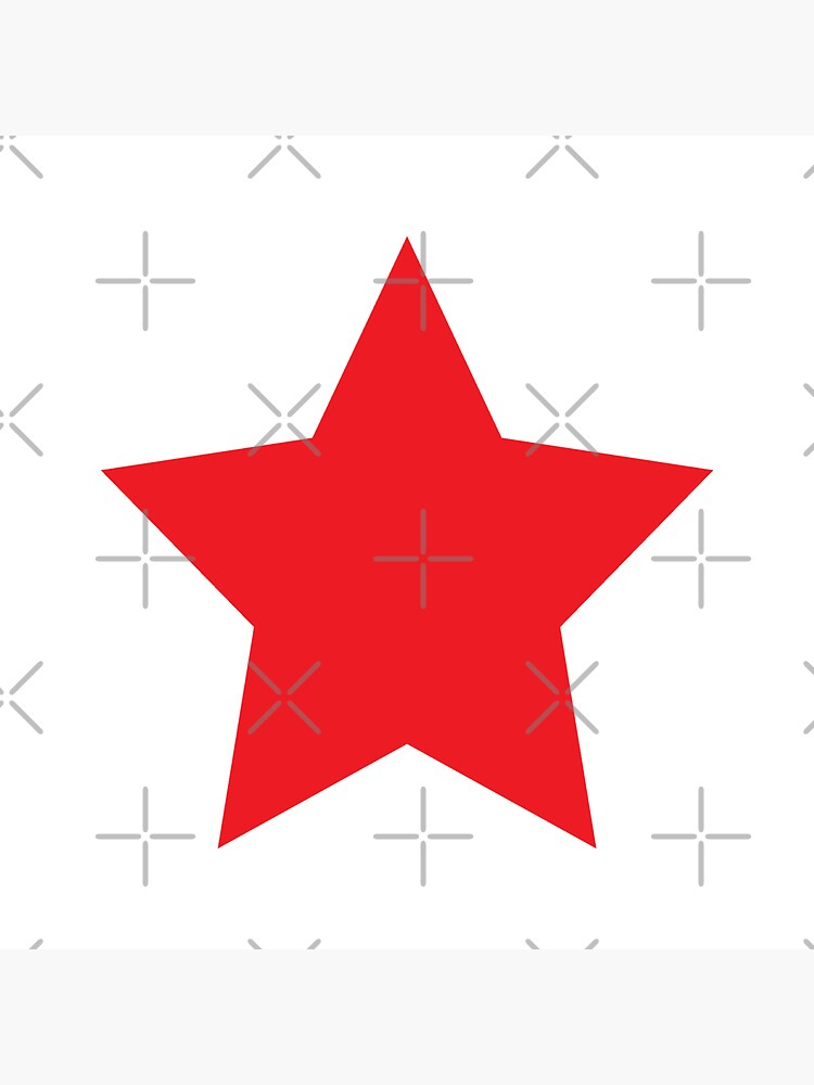 "Solid Red Star" Sticker for Sale by RetroCave | Redbubble