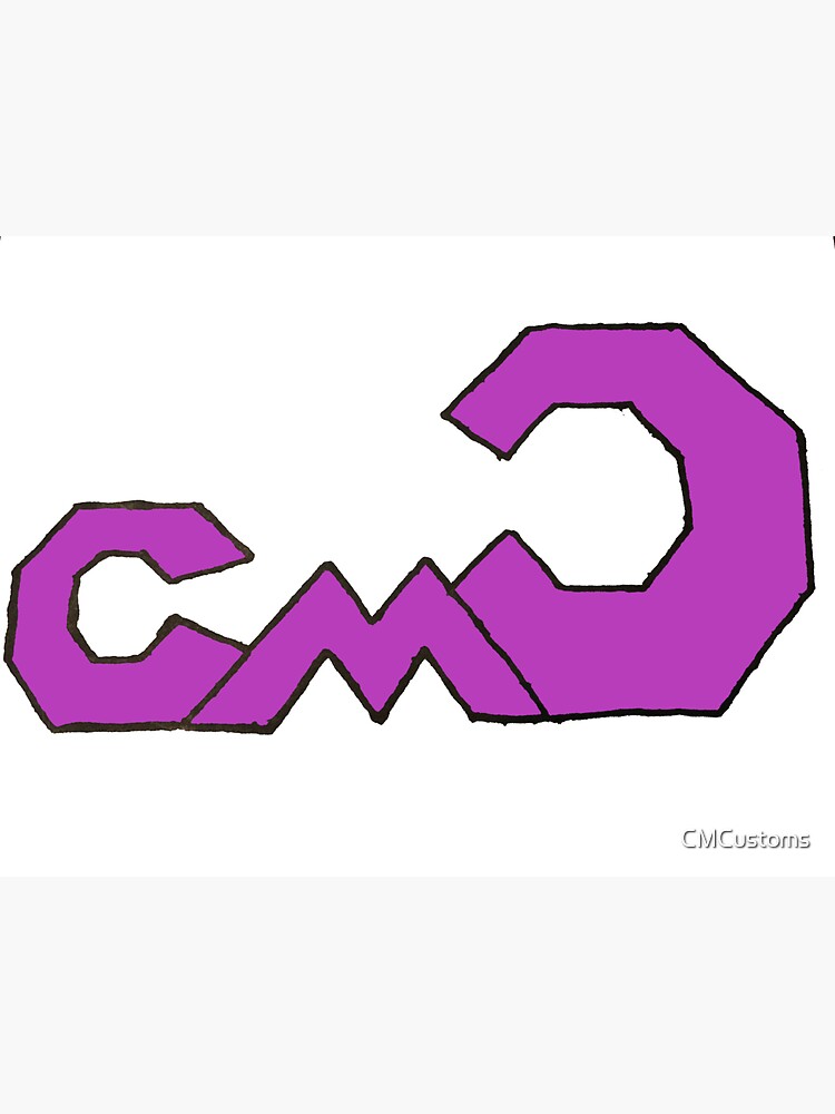 "Creative Menace Customs "CMC" Purple Logo" Sticker by CMCustoms ...