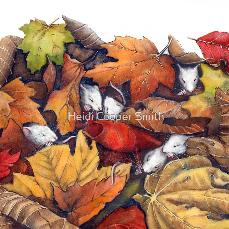"Six Sleepy Mice" by Heidi Cooper Smith | Redbubble