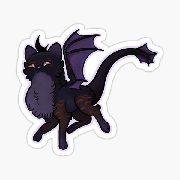 "bat cat " Sticker by Minka1MK | Redbubble