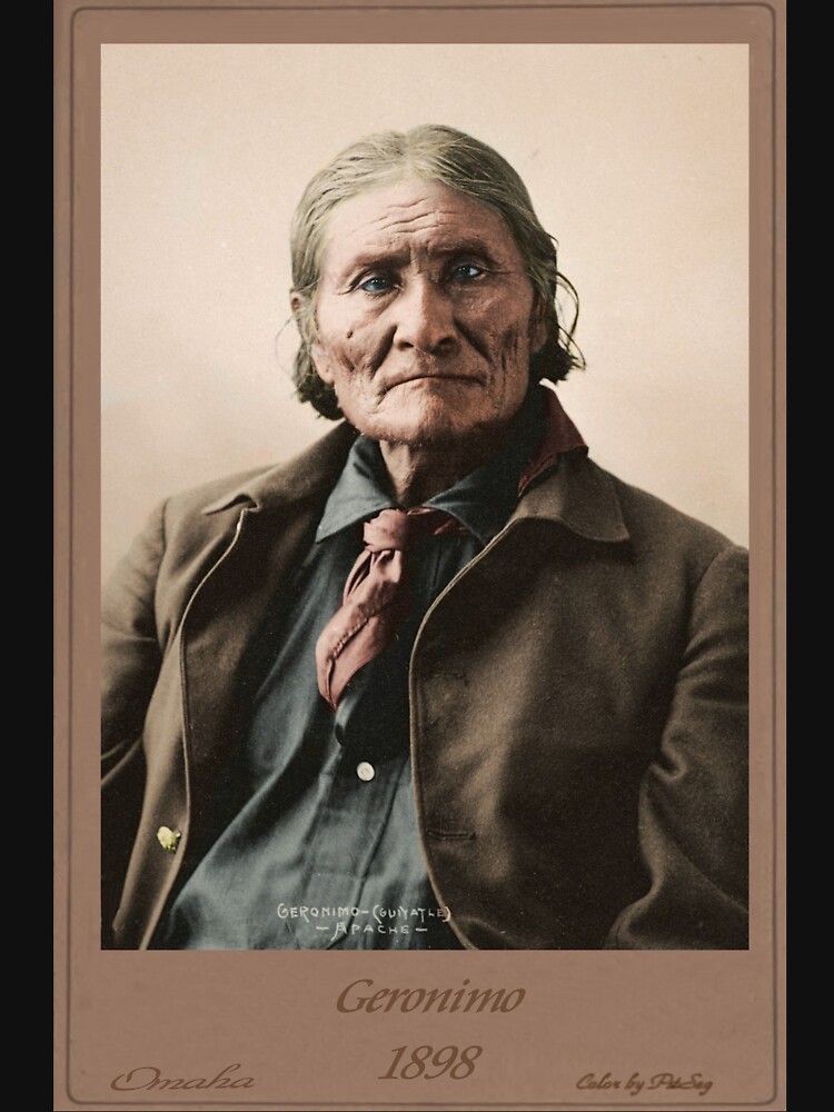 "Geronimo 1898" T-shirt for Sale by PatSeg | Redbubble | apache t ...