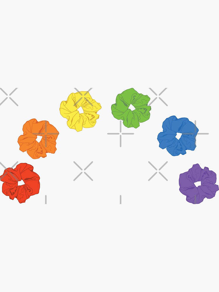 "Rainbow Pride Scrunchie Pack" Sticker for Sale by logankinkade | Redbubble