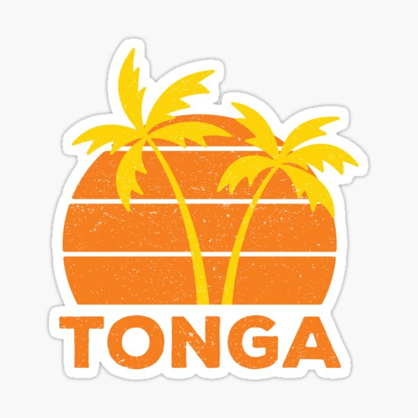 "Tonga Retro" Sticker for Sale by teesaurus | Redbubble