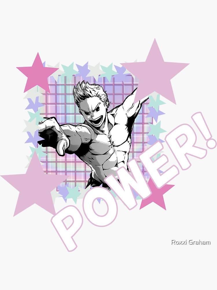"Mirio / Lemillion 'Star Power!' Cute Pastel Aesthetic Design" Sticker ...