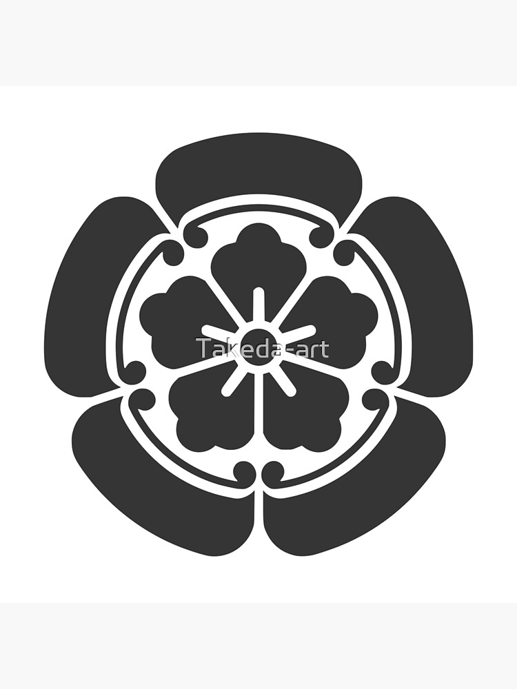 "Oda Samurai Kamon Goka ni Karahana" Metal Print by Takeda-art | Redbubble