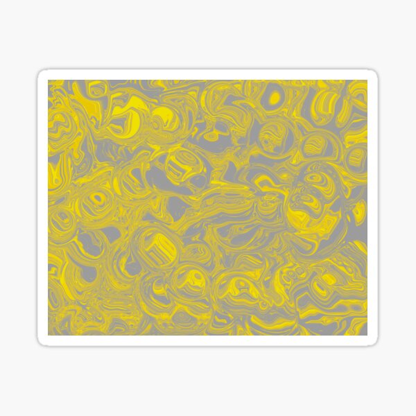 "Yellow & Grey Warp" Sticker for Sale by Yolosapien | Redbubble