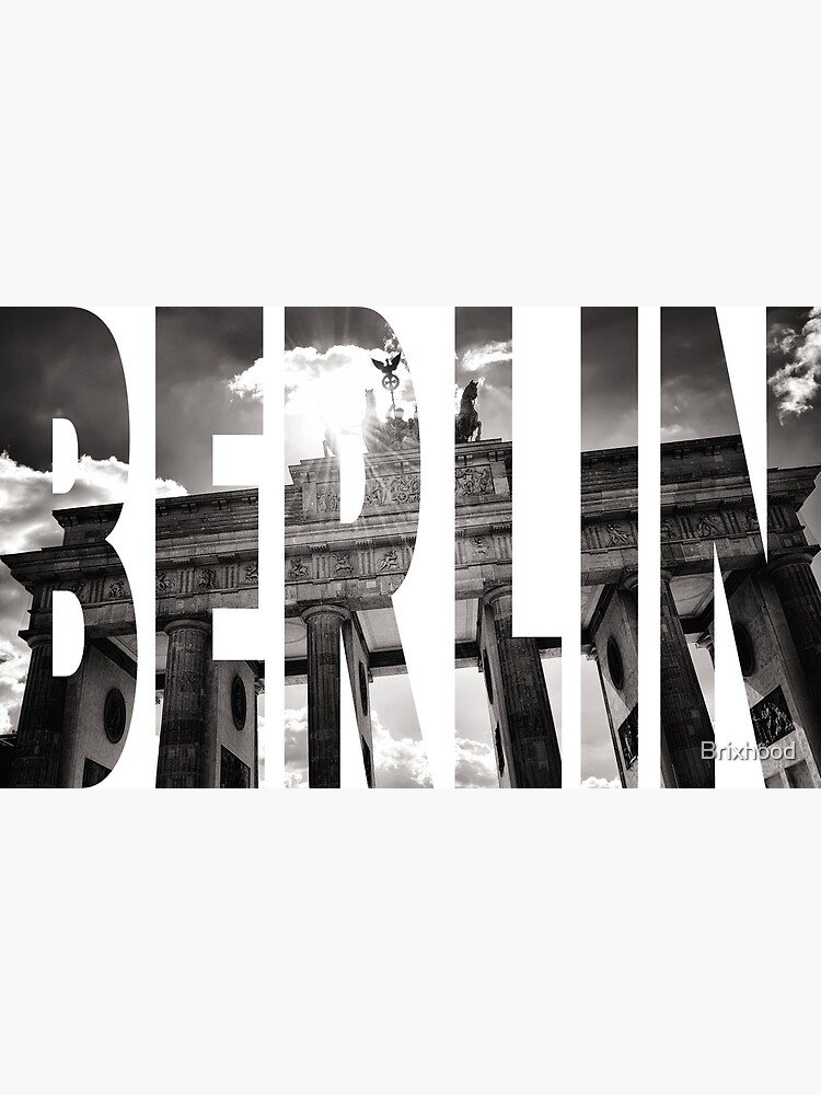 "BERLIN Letter Germany" Poster for Sale by Brixhood | Redbubble