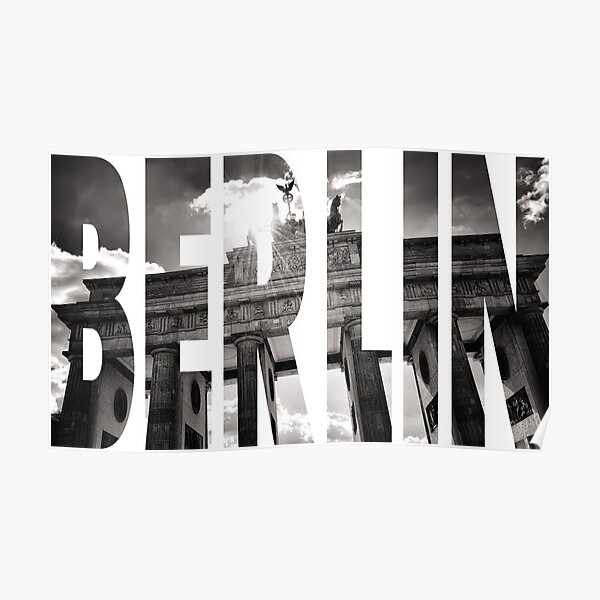 "BERLIN Letter Germany" Poster for Sale by Brixhood | Redbubble