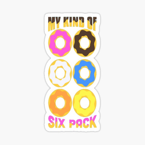 "my kind of six pack" Sticker for Sale by Chuft | Redbubble