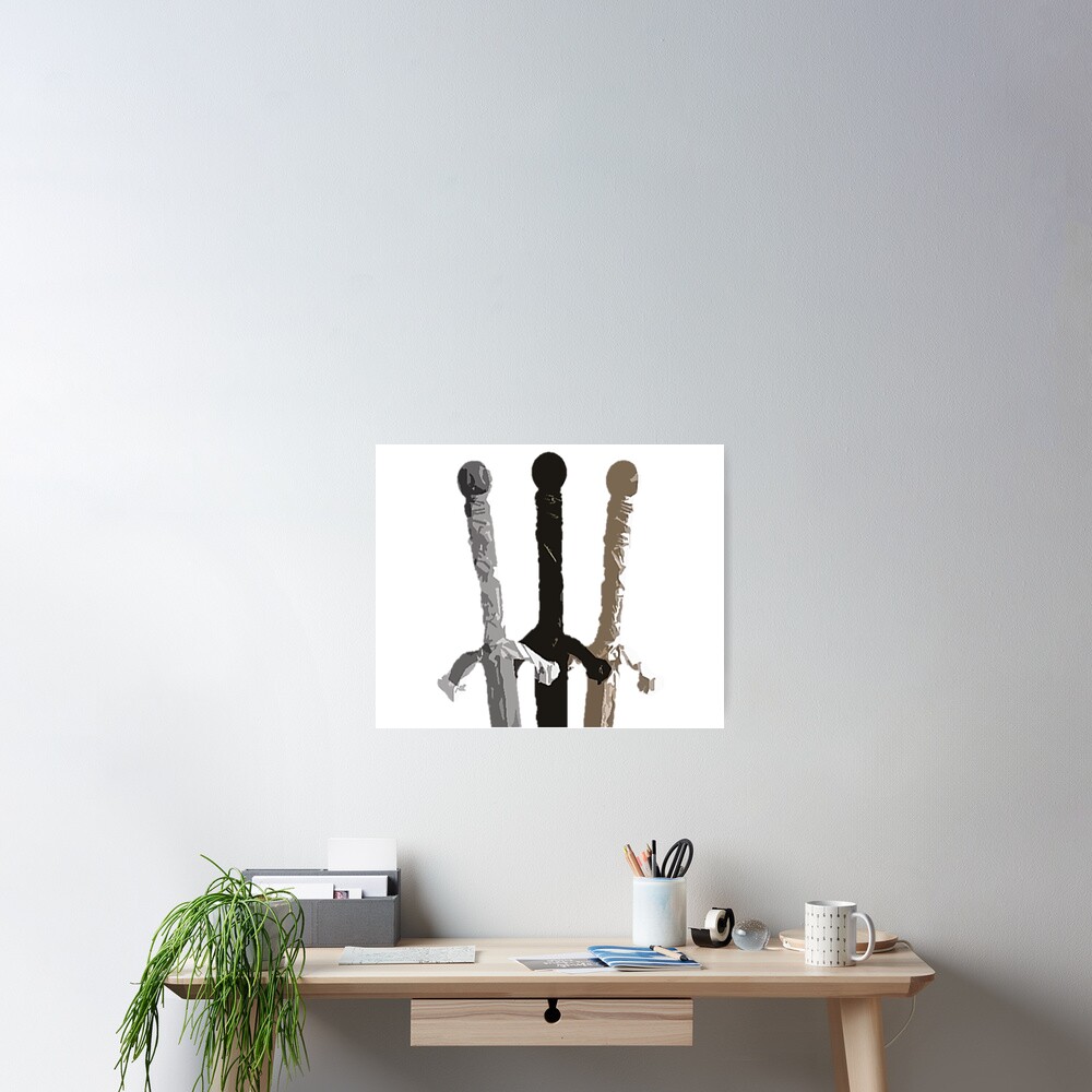 "3 Swords" Poster by J0ez | Redbubble