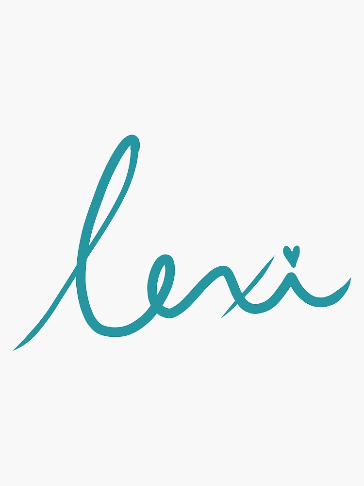 "Lexi" Sticker by lexishoup | Redbubble