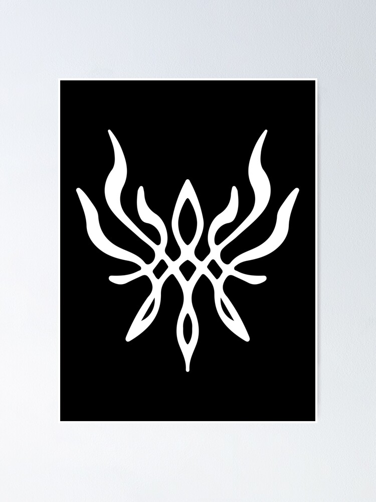 "Fire Emblem™: Three Houses - Byleth Crest of Flames [White]" Poster ...