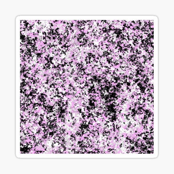 "Granite Stucco Pink, Black White, Creative, Art, Digital" Sticker for ...