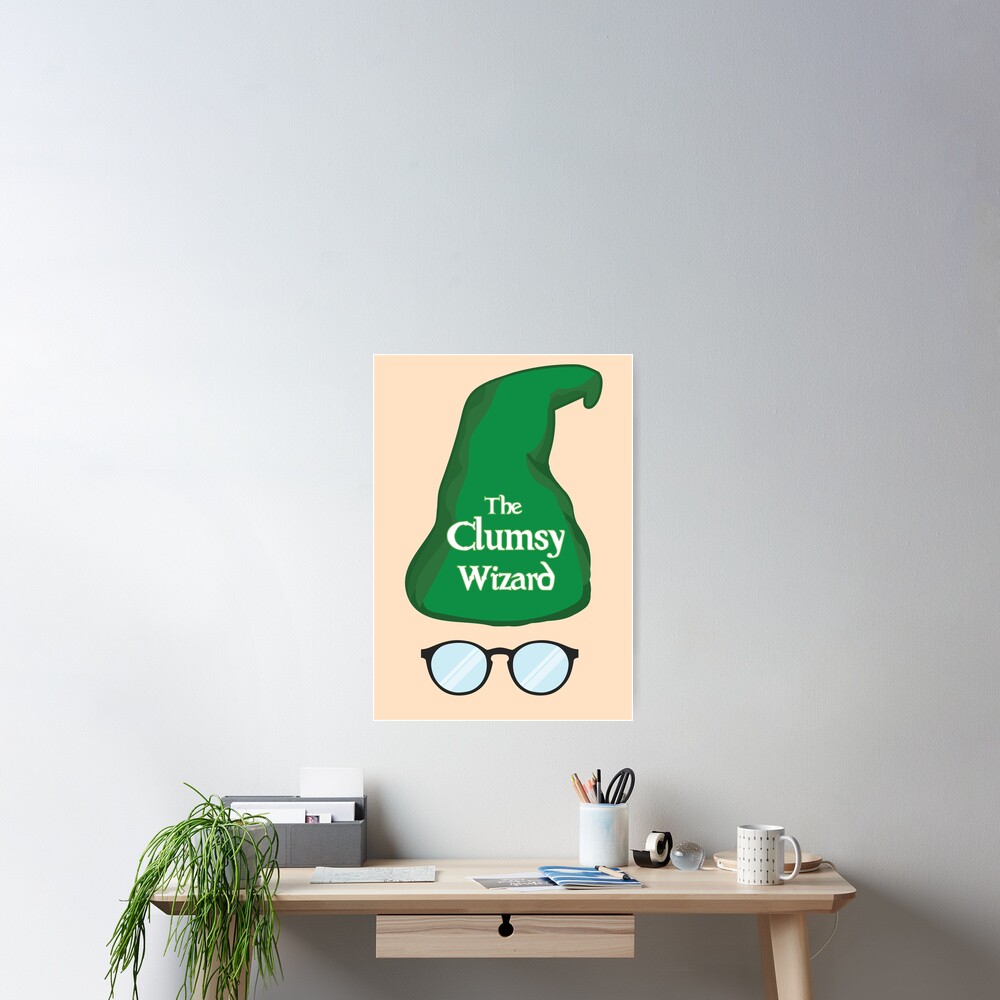 "The Clumsy Wizard" Poster by Ozaruwill | Redbubble