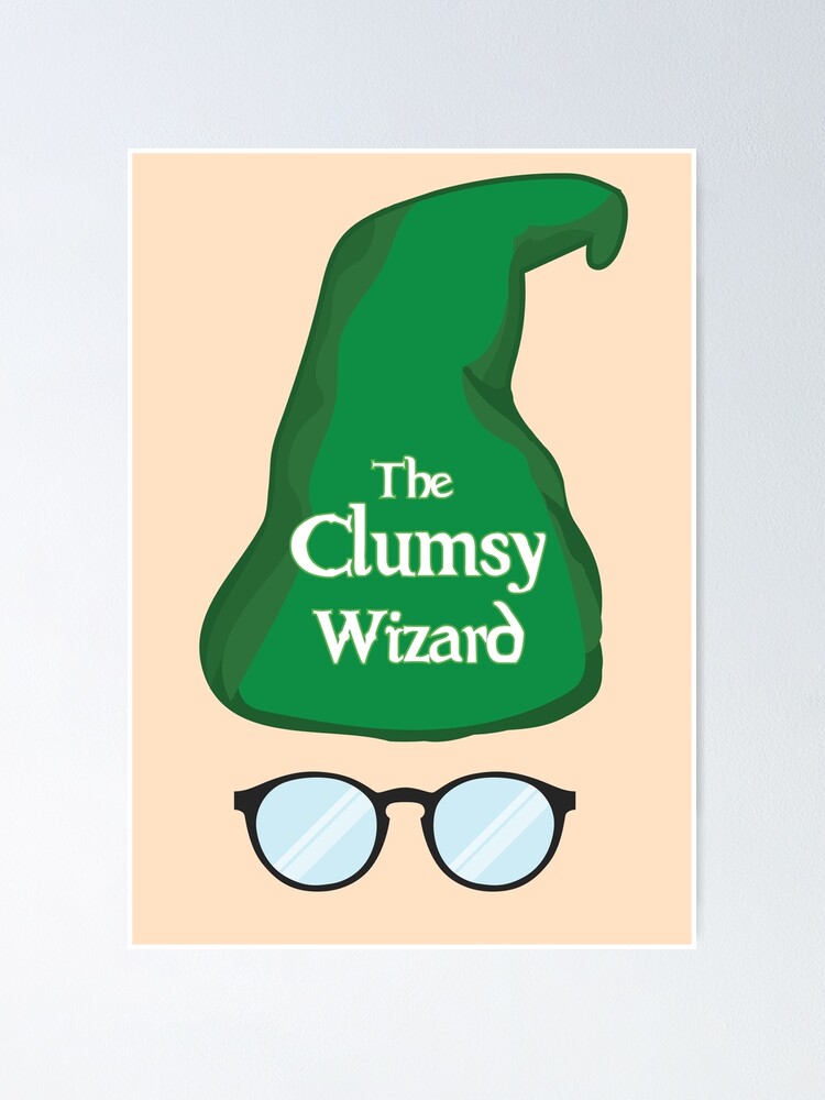 "The Clumsy Wizard" Poster by Ozaruwill | Redbubble