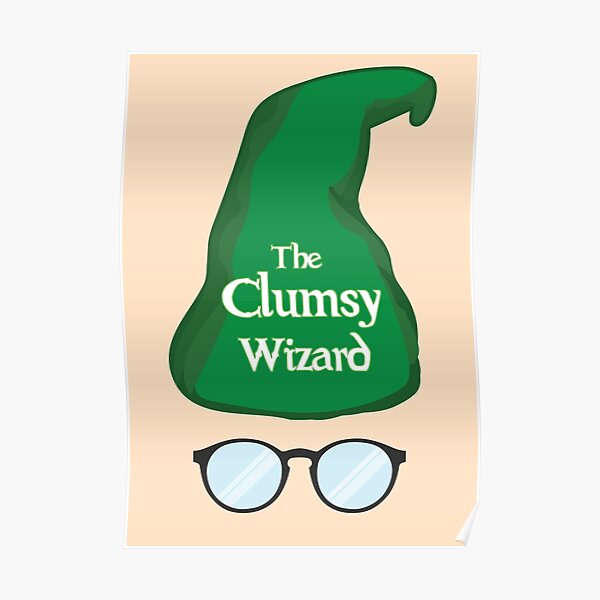 "The Clumsy Wizard" Poster by Ozaruwill | Redbubble