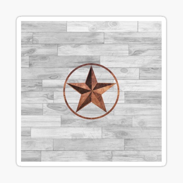 "Rustic Western Style Star" Sticker by MilitaryCandA | Redbubble