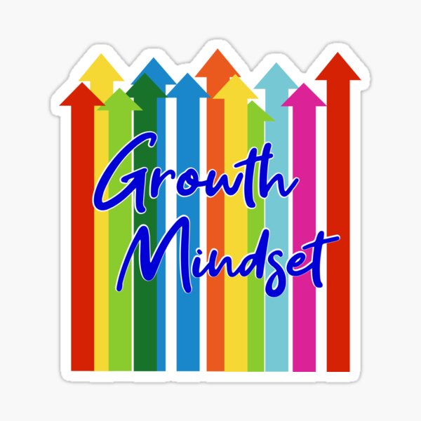 "Growth Mindset" Sticker for Sale by EmblemThreads | Redbubble