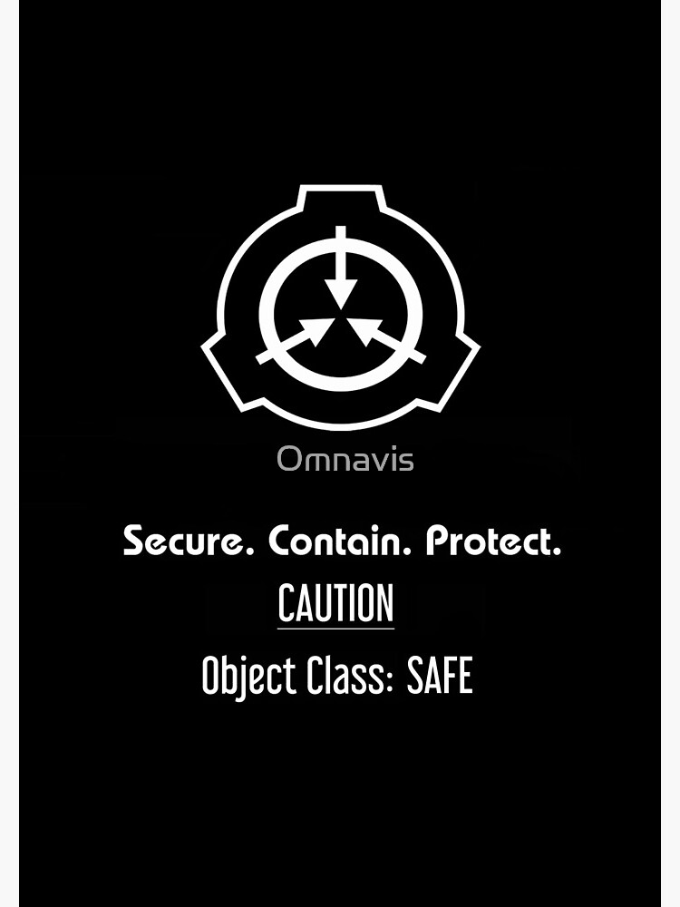 Scp Object Class Safe Black Spiral Notebook By Omnavis Redbubble