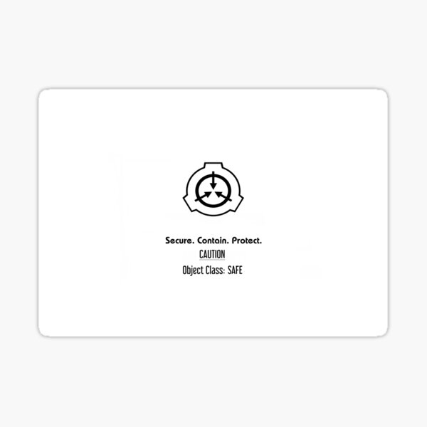 "SCP Object Class: Safe" Sticker for Sale by Omnavis | Redbubble