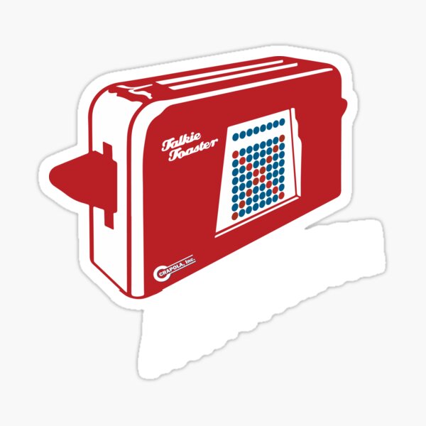 "Talkie Toaster Red Dwarf Funny" Sticker for Sale by arrowroottees ...