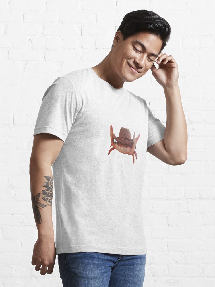 "Yee Claw - Crab with Cowboy Hat" T-shirt by allegedlyolivia | Redbubble | crab t-shirts ...