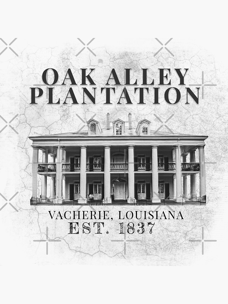 "Oak Alley Plantation" Sticker for Sale by GhostlyWorld | Redbubble