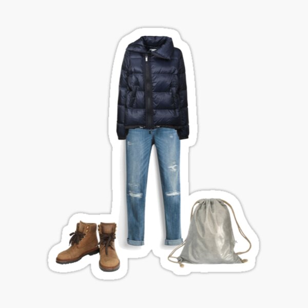 "FLO BONES OUTFIT" Sticker for Sale by max-and-megs | Redbubble