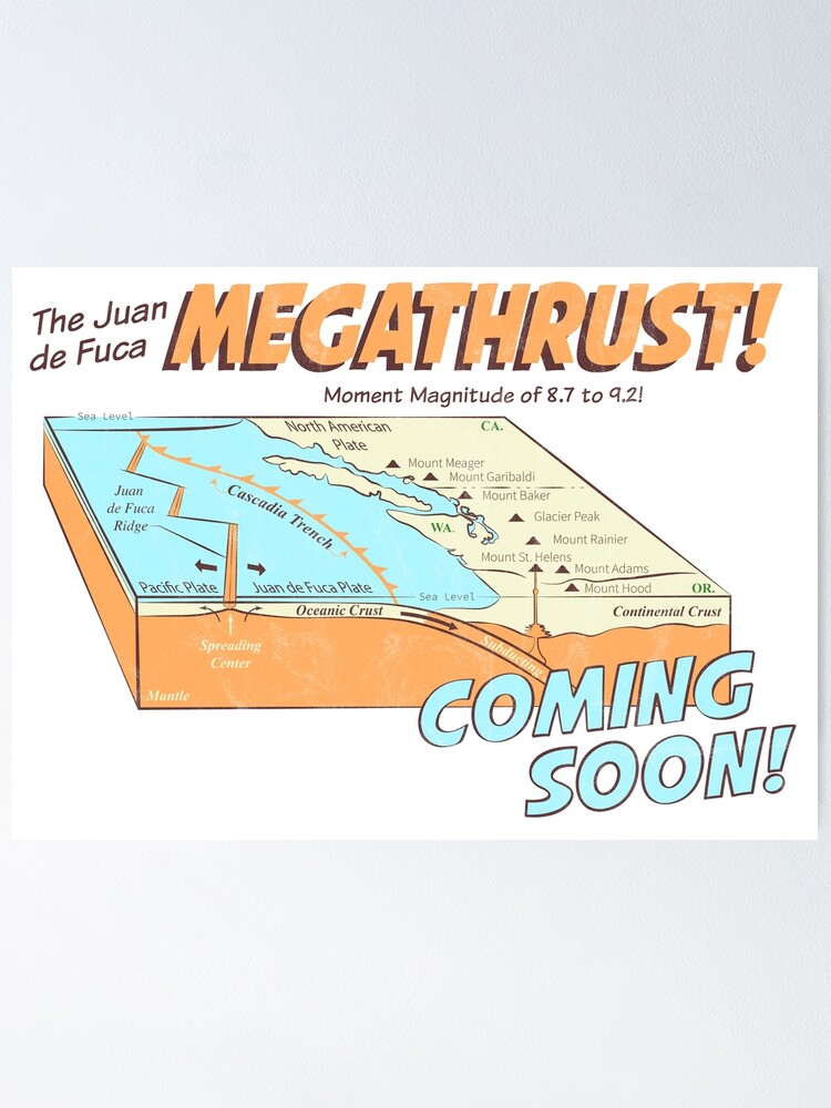 "Juan de Fuca Megathrust" Poster for Sale by Dredrepug | Redbubble