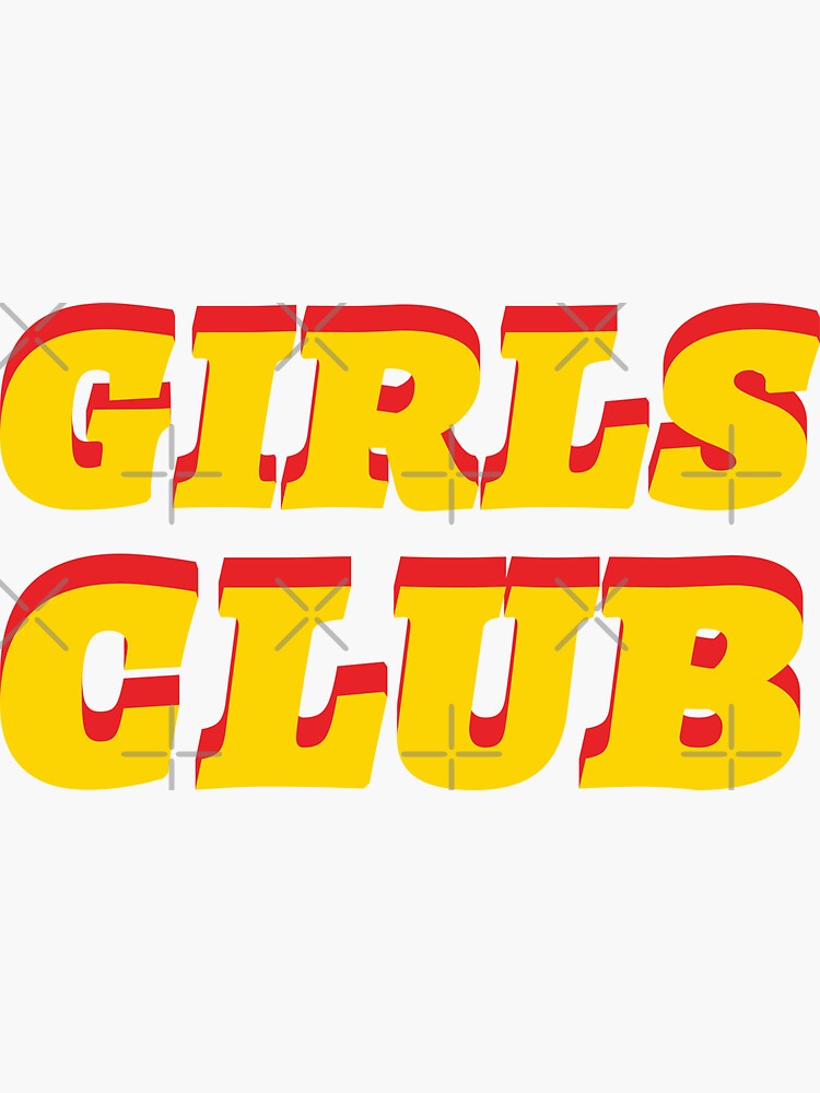 "girls club" Sticker for Sale by krepes | Redbubble