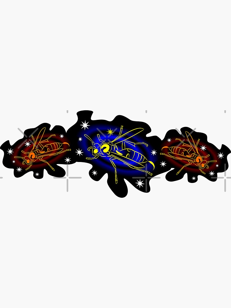 "Wasp clan" Sticker for Sale by Gartenfreund | Redbubble