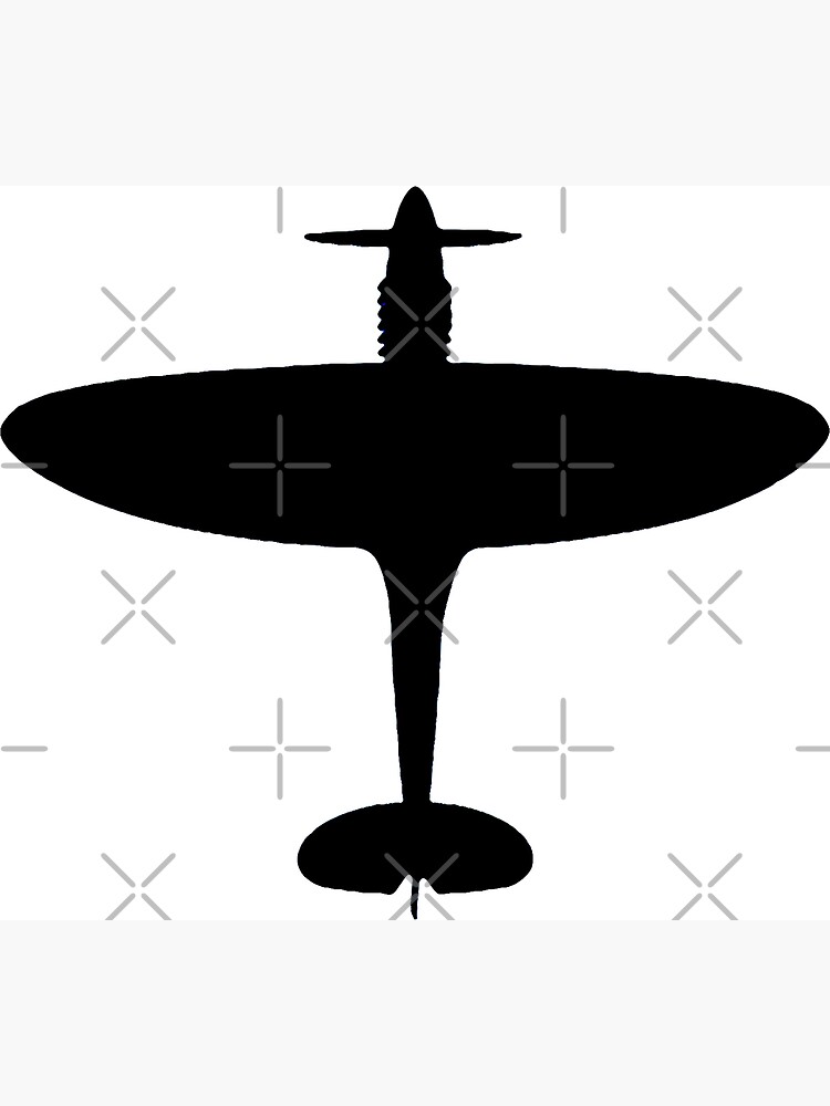 "Spitfire Silhouette" Poster by Dalyn | Redbubble