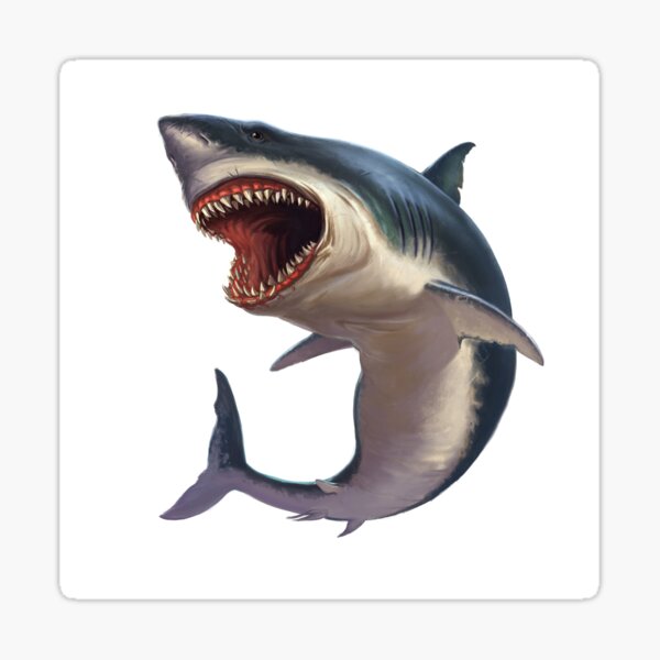 "shark sticker" Sticker by FaveStickers | Redbubble