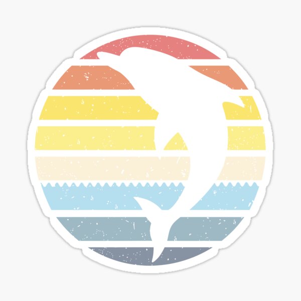 "Dolphin Jumping" Sticker by CoolYule | Redbubble