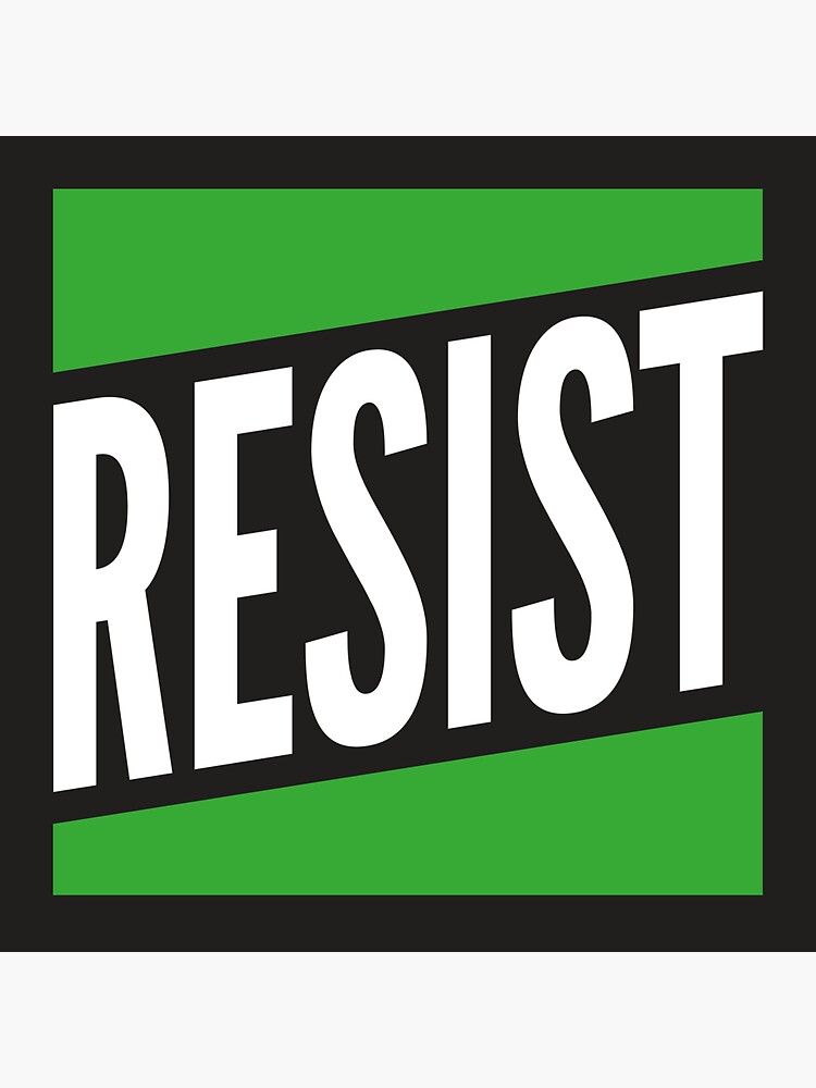 "Resist" Sticker for Sale by LupusPolaris | Redbubble