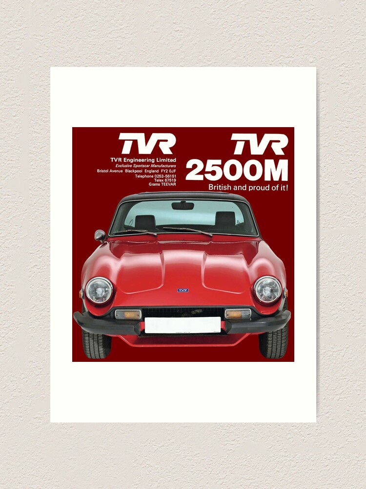 "TVR 2500M" Art Print for Sale by ThrowbackMotors | Redbubble
