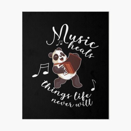 "Cute panda with accordion." Art Board Print by emphatic | Redbubble