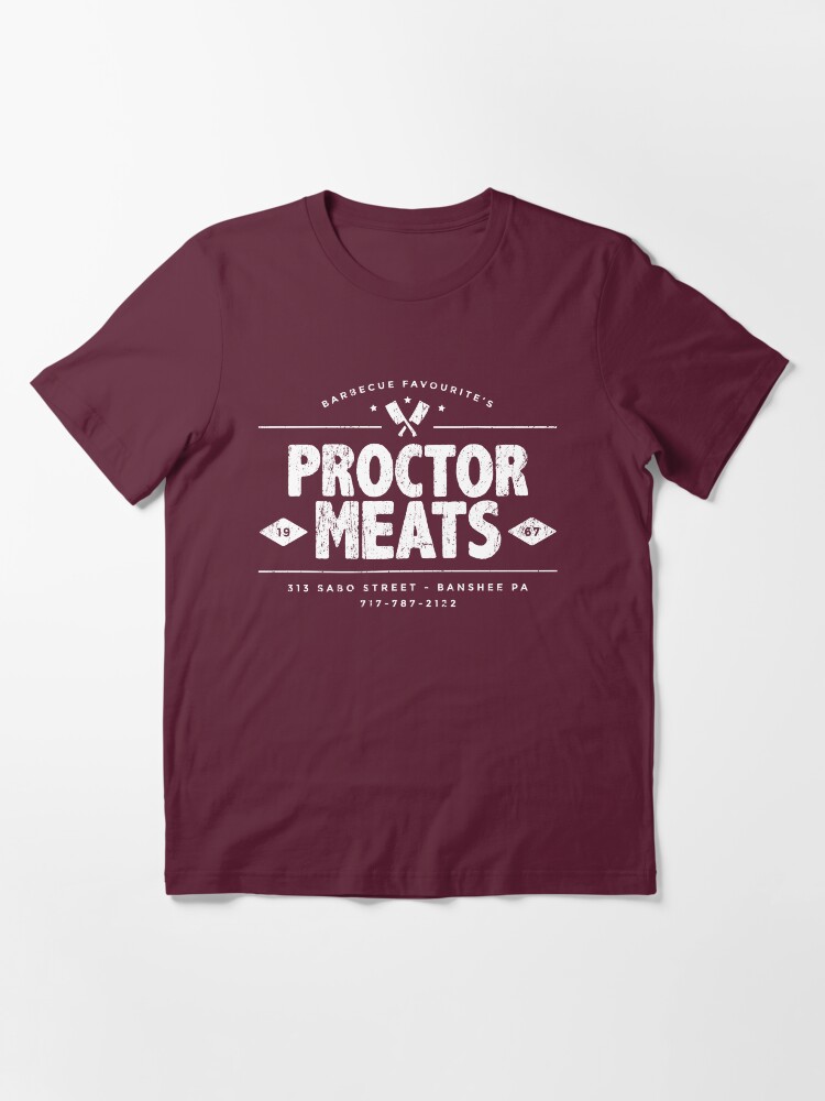 "Proctor Meats (worn look)" T-shirt for Sale by KRDesign | Redbubble ...
