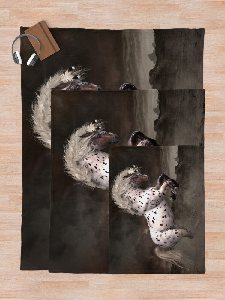 "Leopard Appaloosa - Shiloh" Throw Blanket for Sale by Allegra | Redbubble