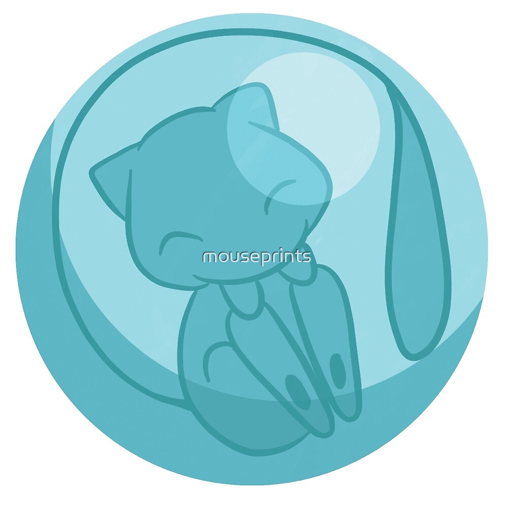 "Shiny Mew In Bubble" by mouseprints | Redbubble