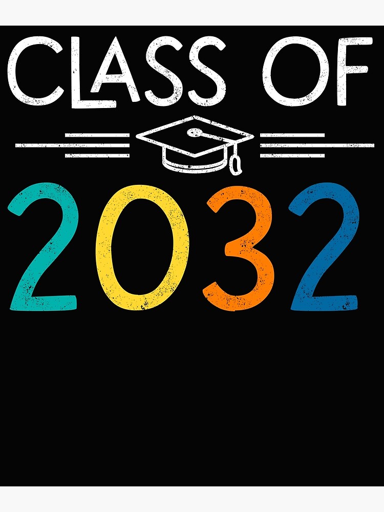 "Class of 2032 First Day of PreSchool Gift Graduation" Poster by ...