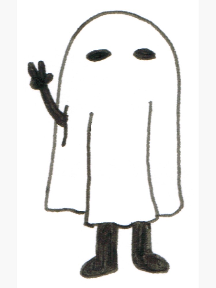 "Peace Sign Ghost" Art Print by sassidylee | Redbubble