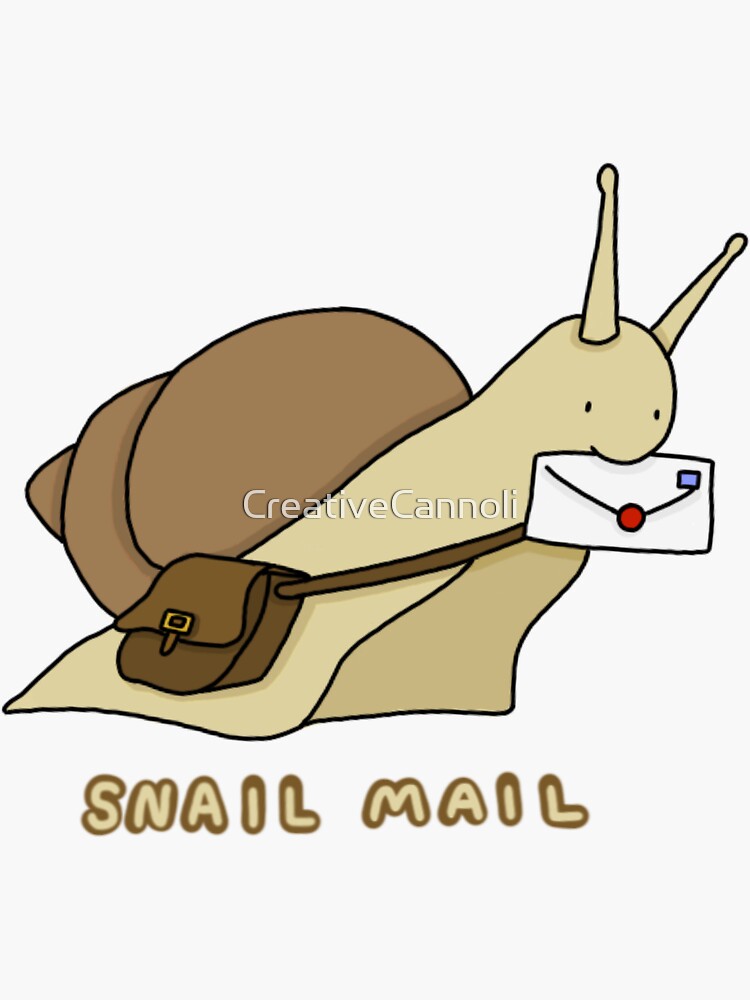 "Snail Mail" Sticker by CreativeCannoli | Redbubble