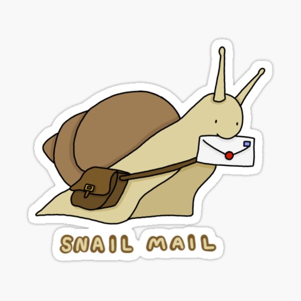 "Snail Mail" Sticker by CreativeCannoli | Redbubble