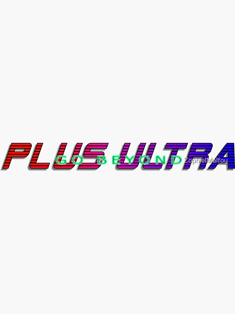 "Plus Ultra Rainbow" Sticker for Sale by ZophielMalfoy | Redbubble