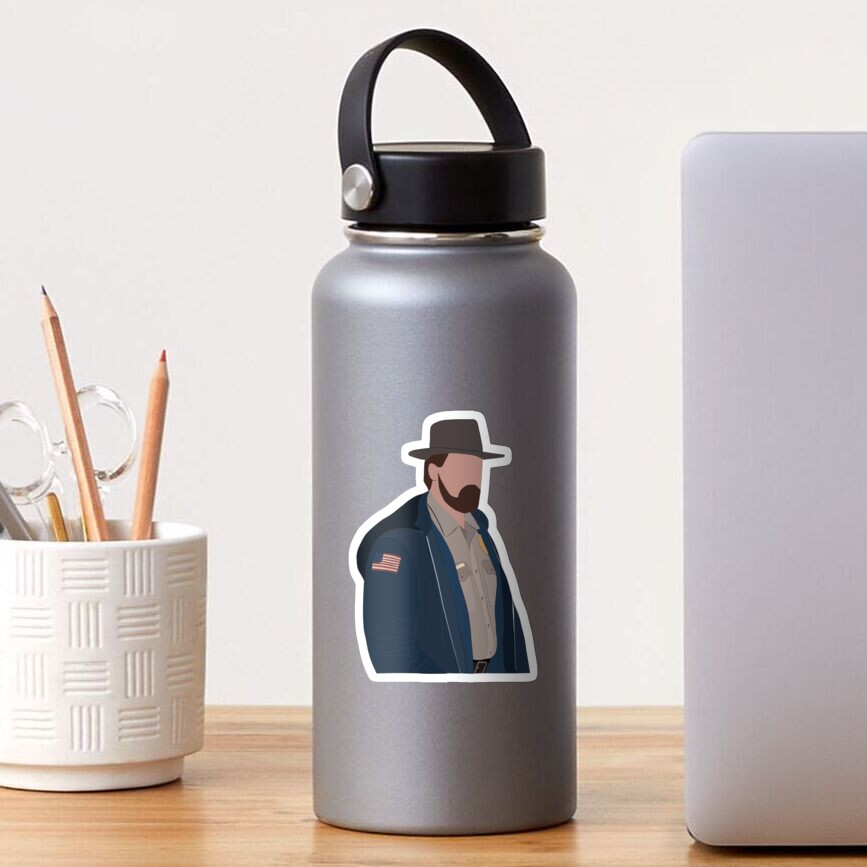 "Jim Hopper - Stranger Things" Sticker for Sale by chloee2805 | Redbubble