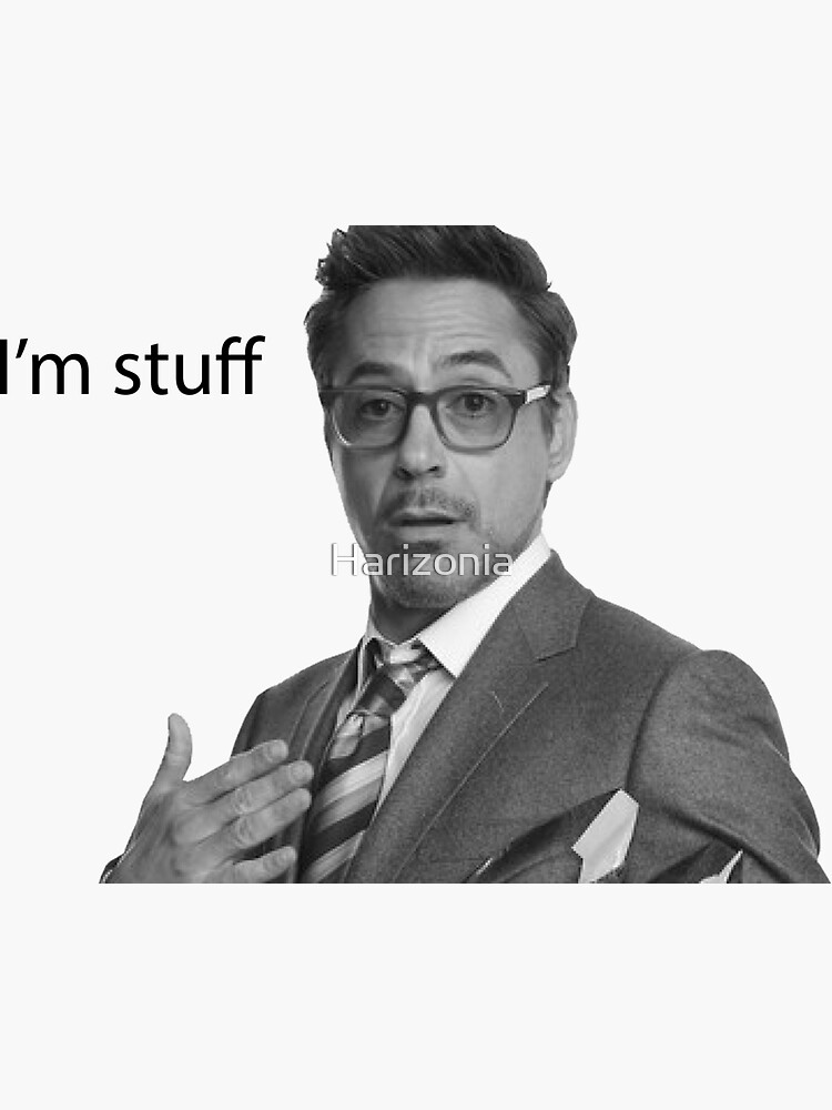 "I'm stuff" Sticker for Sale by Harizonia | Redbubble