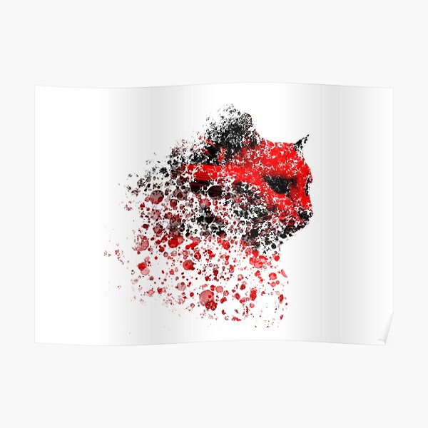 "Dissolving Cat" Poster for Sale by mateushism | Redbubble